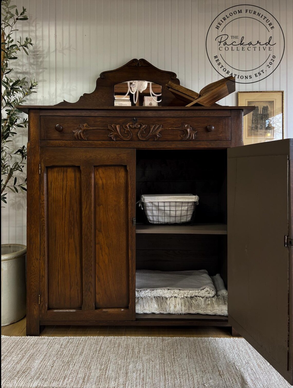 1920s Victorian Storage Cupboard restored Shipping is NOT Free - Etsy