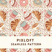 Rainbow Sprinkles Seamless Pattern, Digital Repeat Paper for Personal ...