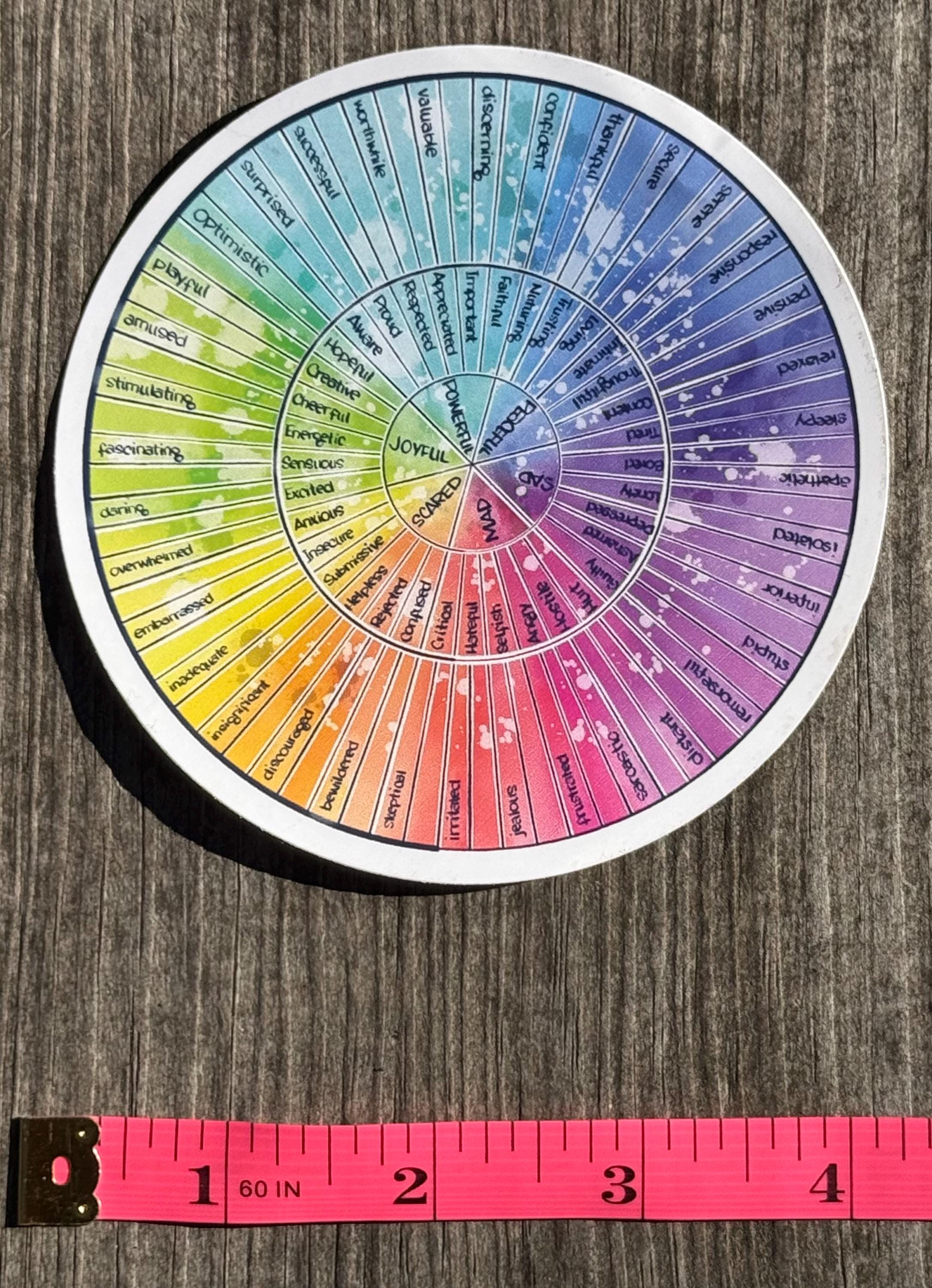 Feelings Wheel / Wheel of Emotions Stickers - Etsy