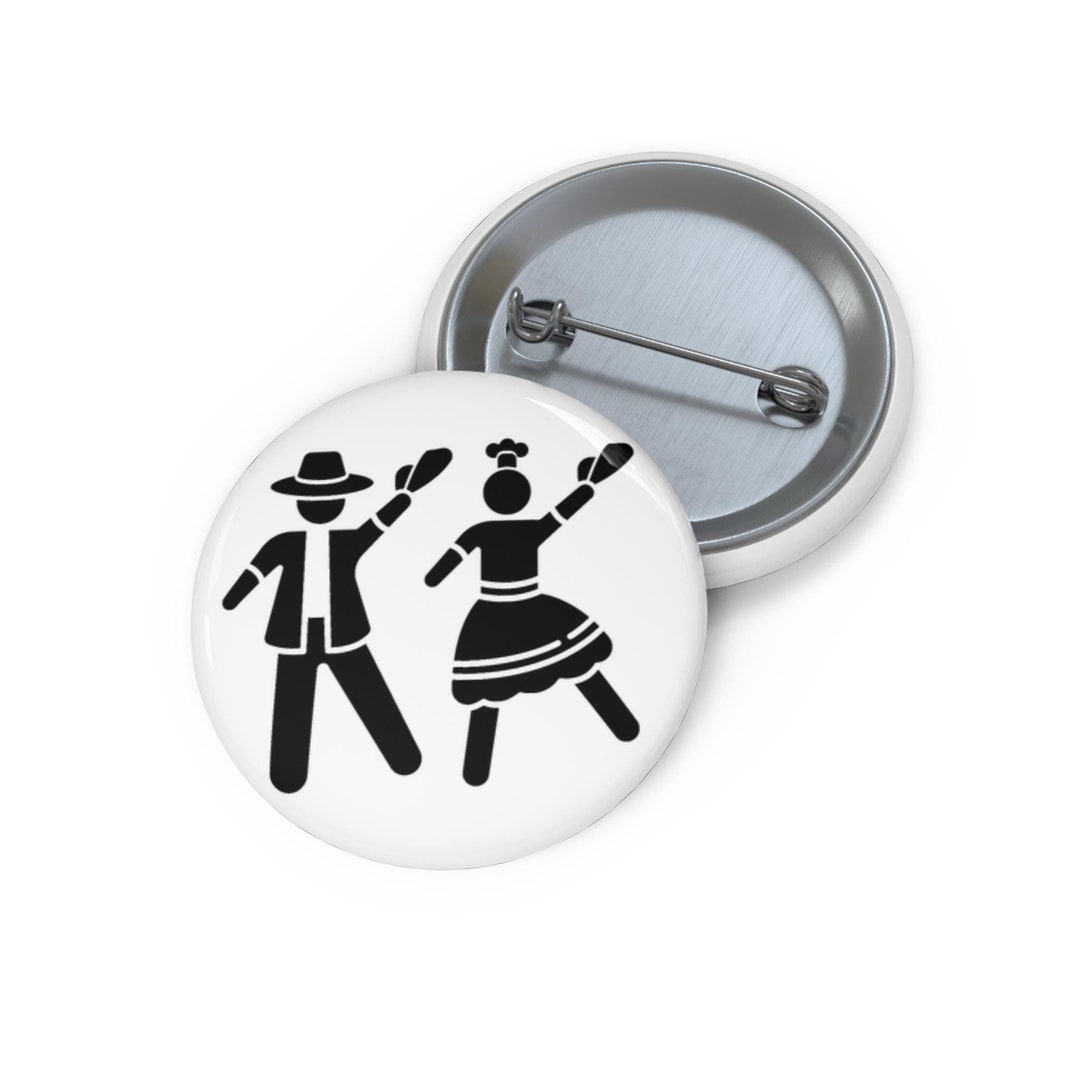 Marinera Peruvian Dancers, Cultural Pin, Festival Pin, Dance Lover Gift ...