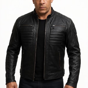 Inspired by Fast & Furious Vin Diesel Jackets - Men’s Genuine Leather ...