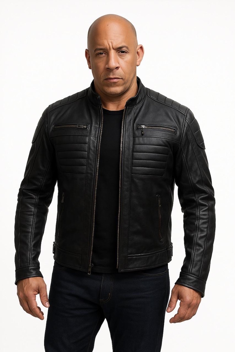 Inspired by Fast & Furious Vin Diesel Jackets - Men’s Genuine Leather ...