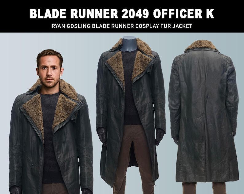 Officer K Denim Jacket: Blade Runner 2049 Ryan Gosling Cosplay - Etsy