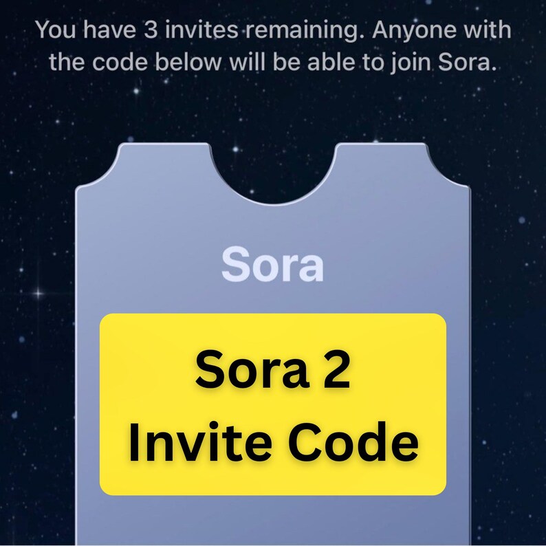 Openai Sora 2 Invite Code – Instant 24/7 Delivery | Verified Access | Trusted Seller - Etsy