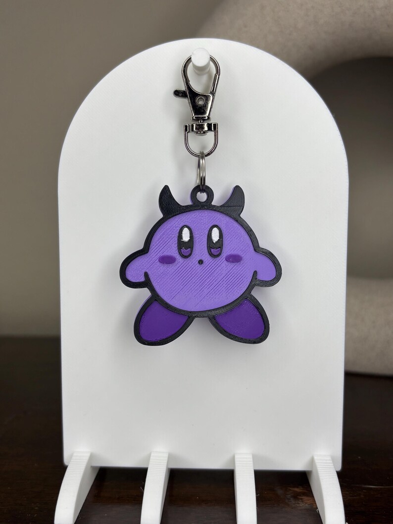 Lean Mcqueen Devil Keychain – 3D Printed Purple Gamer Charm - Etsy