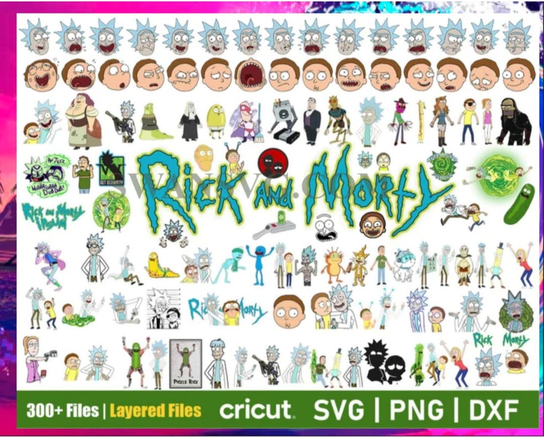 300 Rick and Morty SVG Bundle, Rick and Morty, Rick and Morty Bundle ...