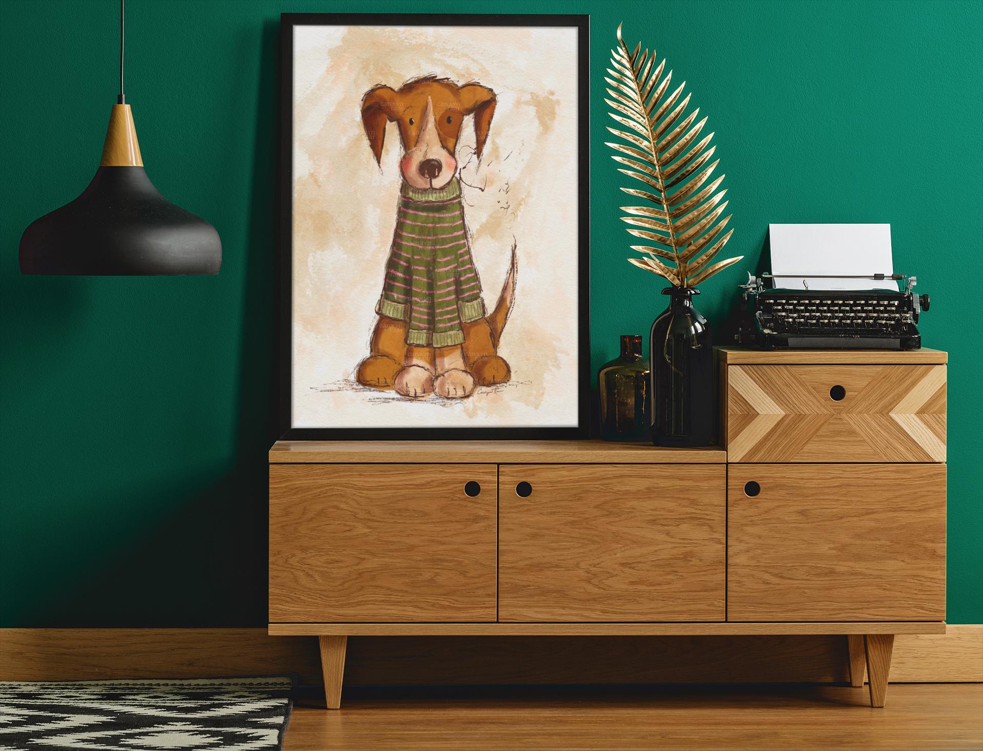Printable Dog Nursery Art, Kid Digital Art, Digital Dog Art Print, Cute ...