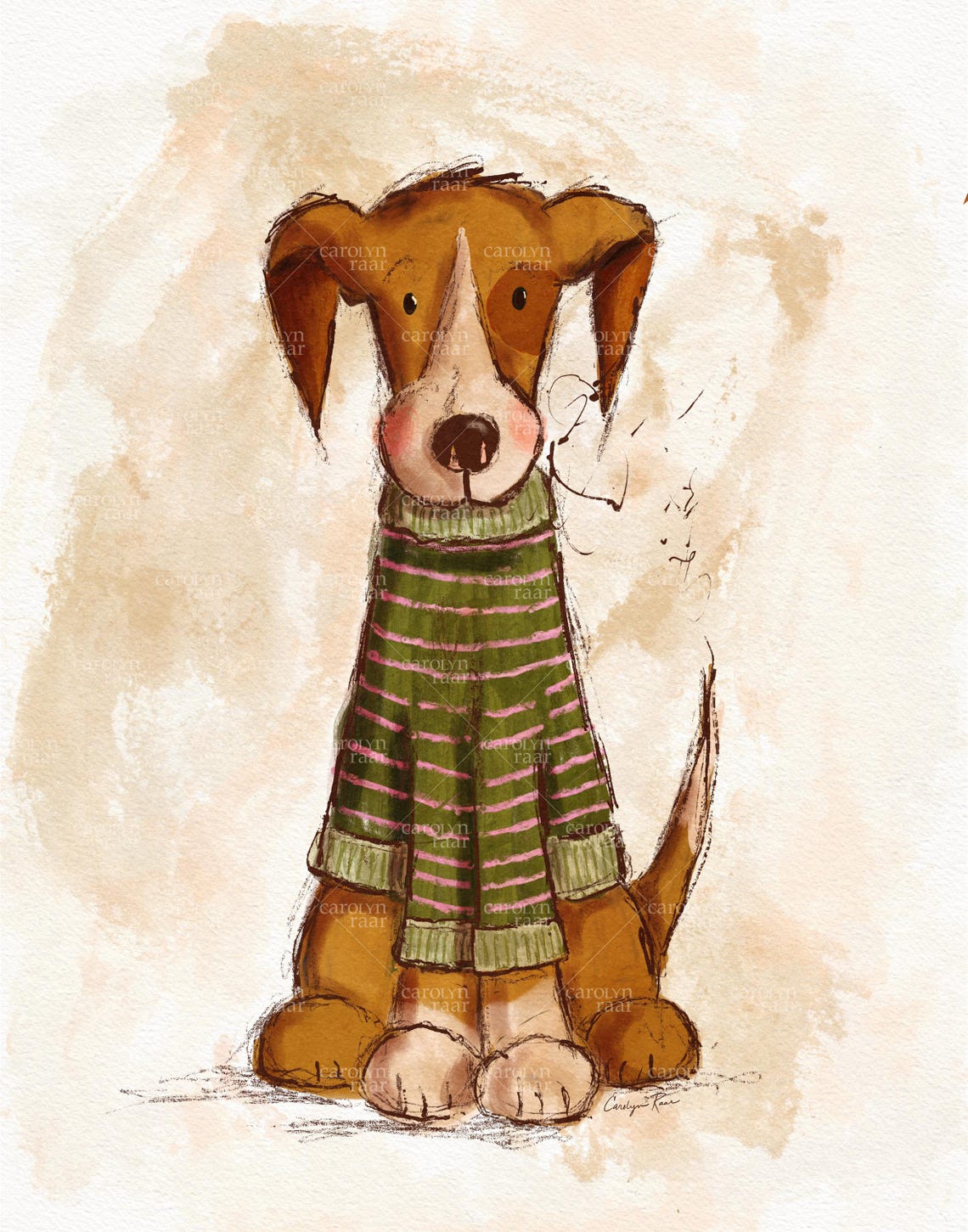 Printable Dog Nursery Art, Kid Digital Art, Digital Dog Art Print, Cute ...