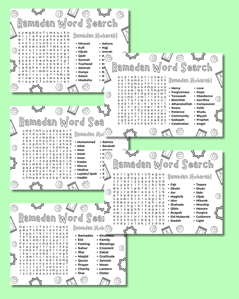 Ramadan & Eid Word Search Printable | Islamic Kids Activity ...