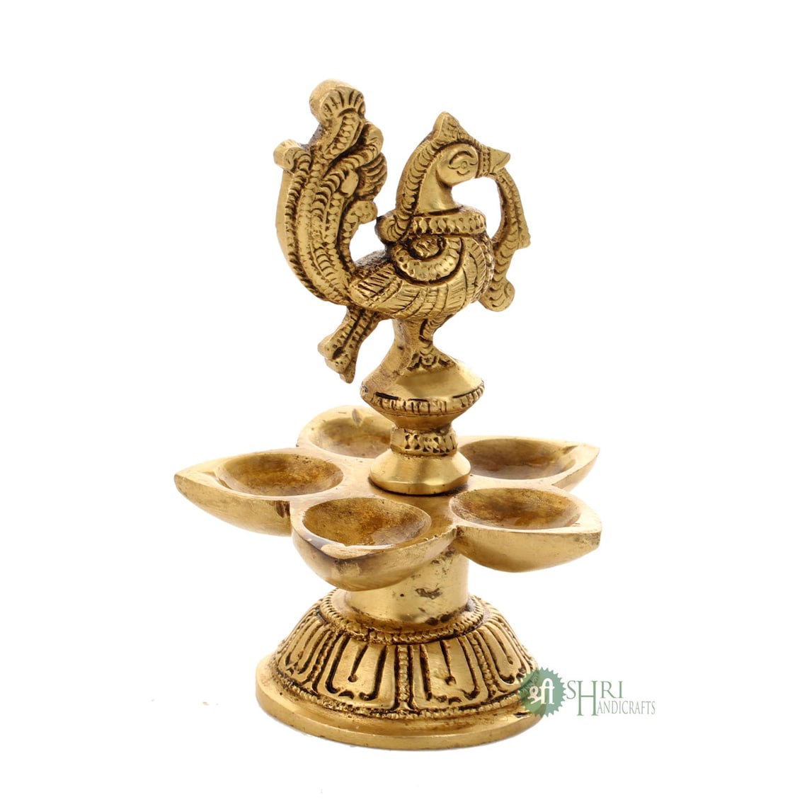 Brass Bird Deepak Oil Lamp: Puja & Diwali Decor - Etsy