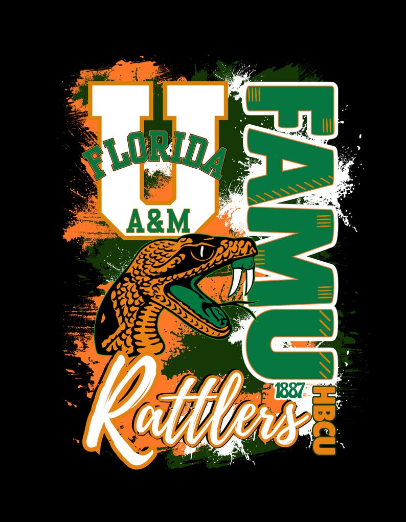 Florida A&M University| HBCU FAMU| Png Sublimation DTF | Multiple ...