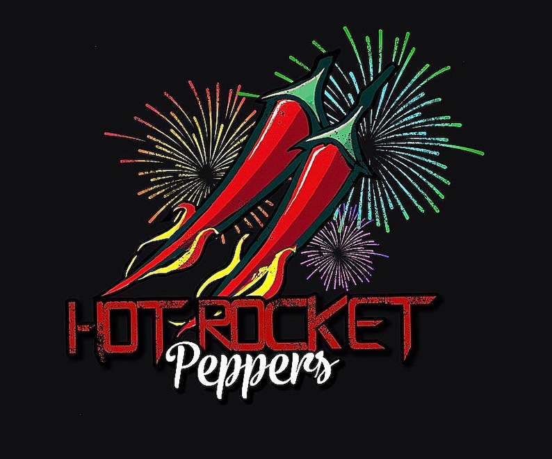 Hot Rocket Peppers Sticker - WHITE - Etsy