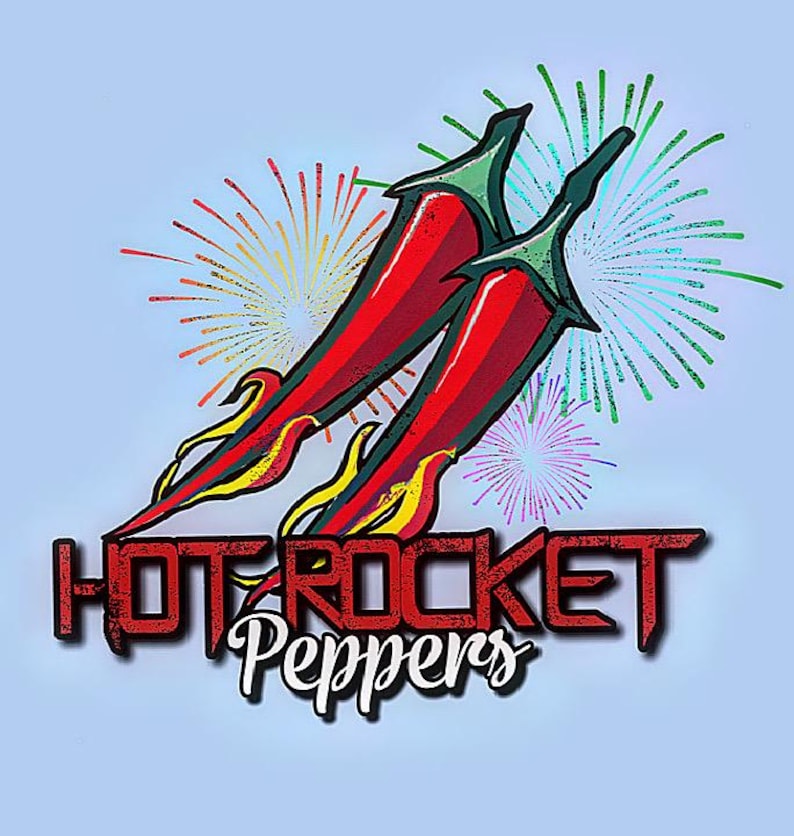 Hot Rocket Peppers Sticker - WHITE - Etsy
