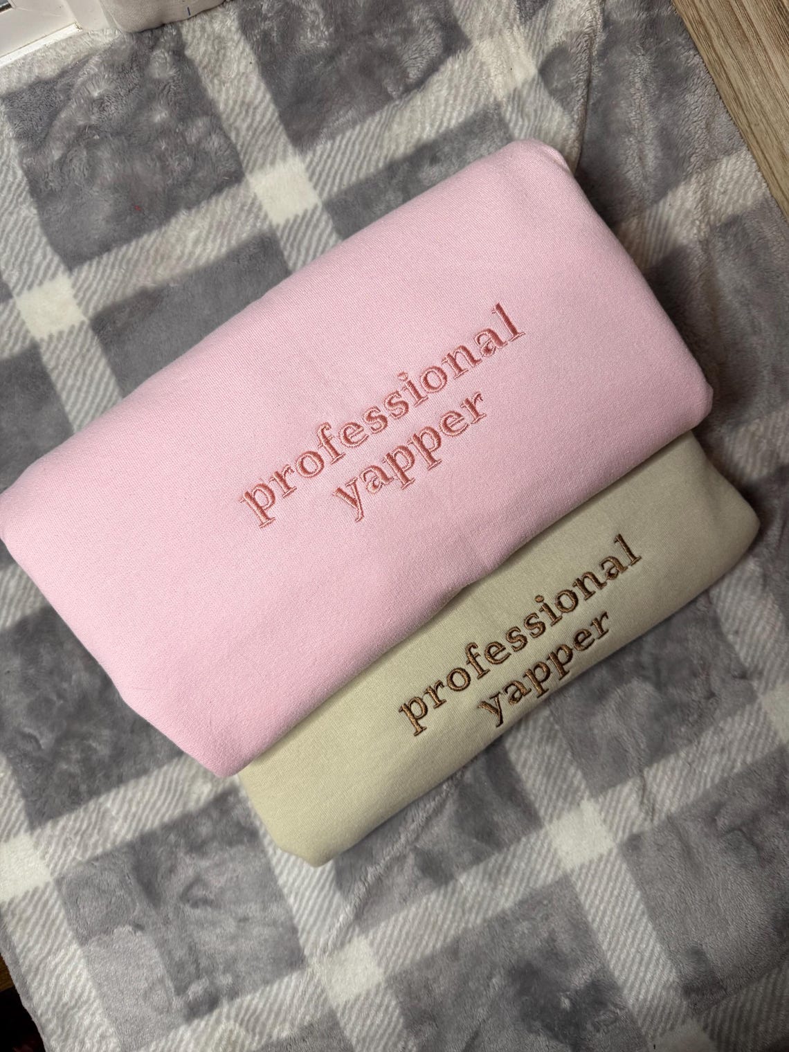 Professional Yapper Embroidered Sweatshirt | Funny Meme Trend | Gift ...