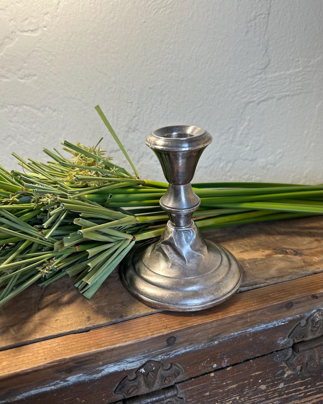 Sterling Weighted Candlestick, Frank M. Whiting & Co., Mid Century ...