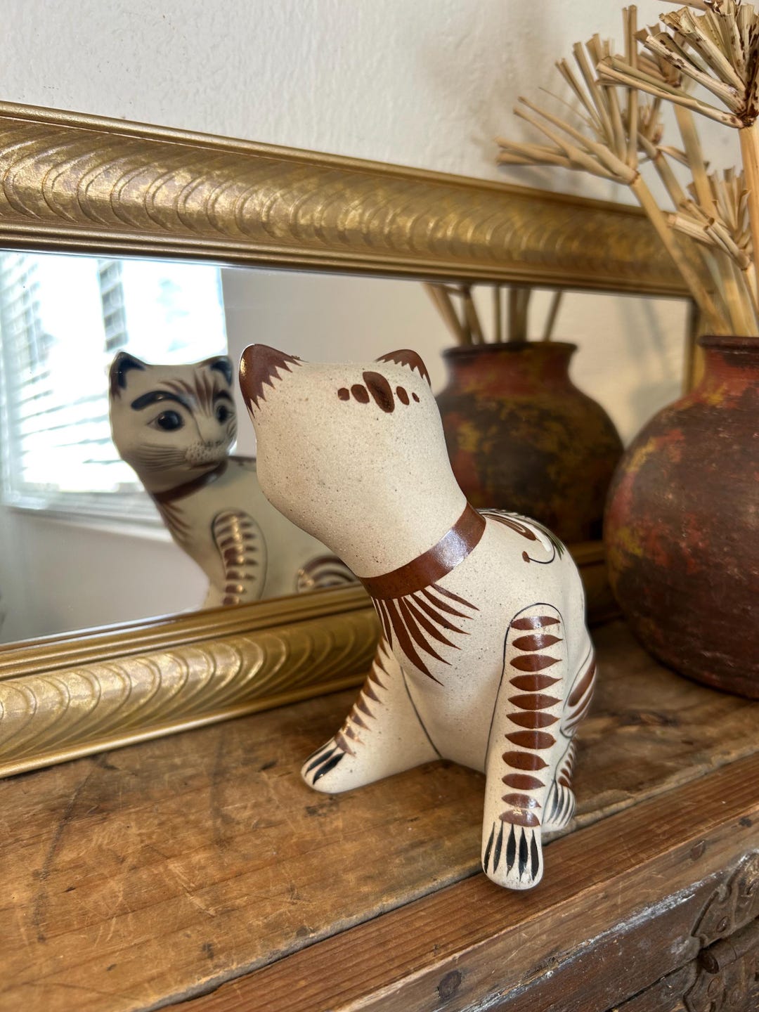 Tostado Painted Pottery Cat, Made in Mexico, Gifts for Cat Lovers - Etsy