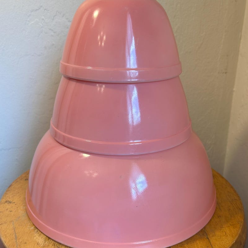 Pink Pyrex Bowls - Etsy