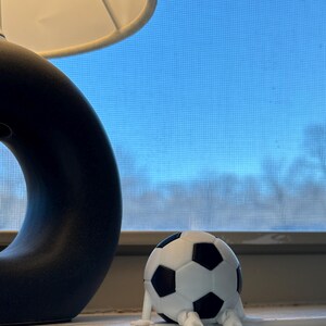 Soccer Desk Decor - Soccer Ball Buddy - Fun Soccer Gift - 3D Printed - Etsy