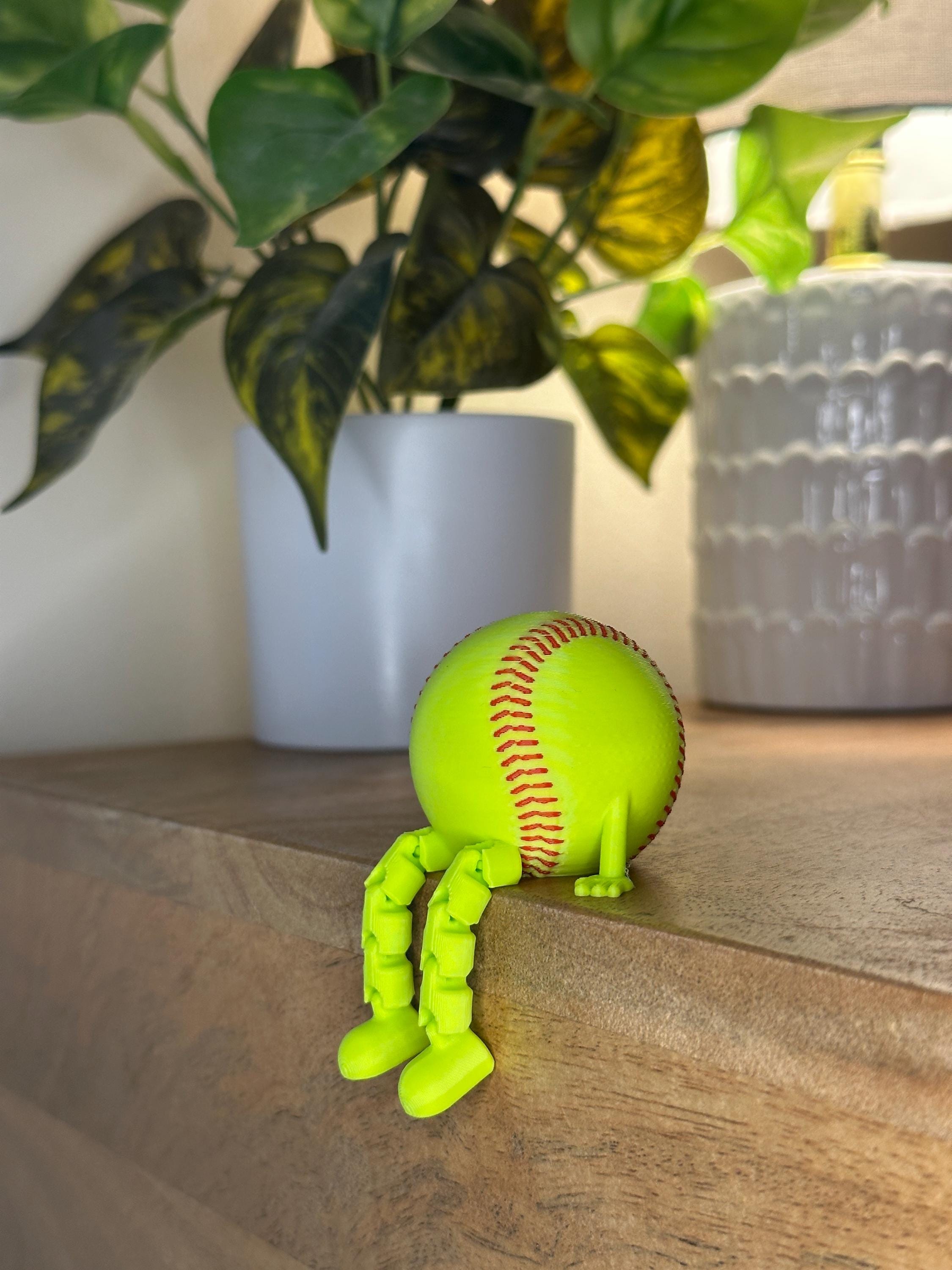 Softball Desk Decor - Softball Buddy - Fun Softball Gift - Sports Gift ...