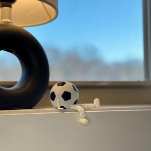 Soccer Desk Decor - Soccer Ball Buddy - Fun Soccer Gift - 3D Printed - Etsy