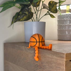 Basketball Desk Decor - Basketball Buddy - Fun Basketball Gift - 3D ...