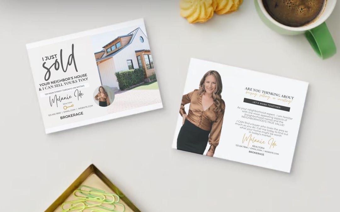Fully Editable Canva Just Sold Postcards, Realtor, Real Estate (digital ...