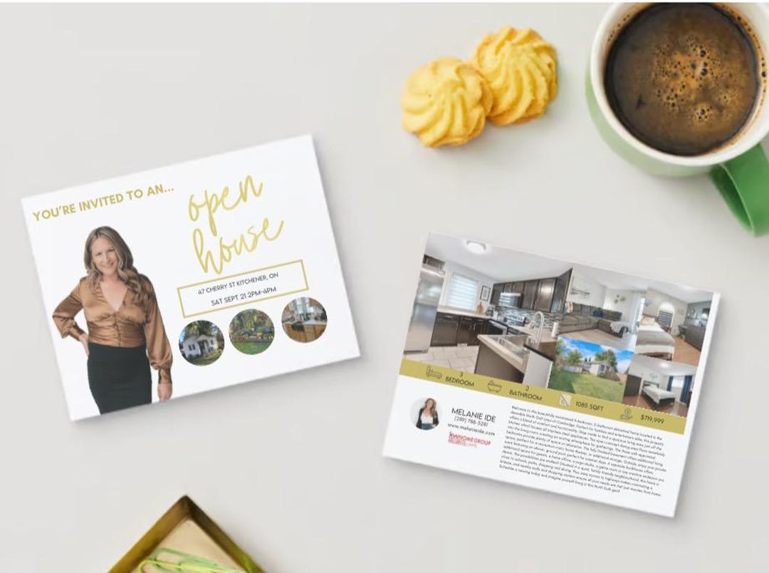 Fully Editable Open House Postcards, Realtor, Real Estate - Etsy