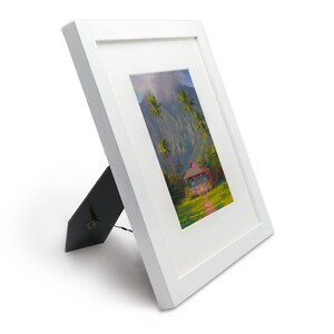 Framed Hawaii Art Print Kauai Landscape Painting With Hanalei Cottage a ...