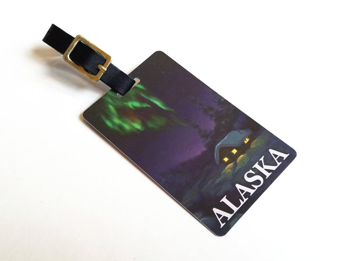 Alaska Luggage Tag Alaskan Vacation Gift Idea Northern - Etsy