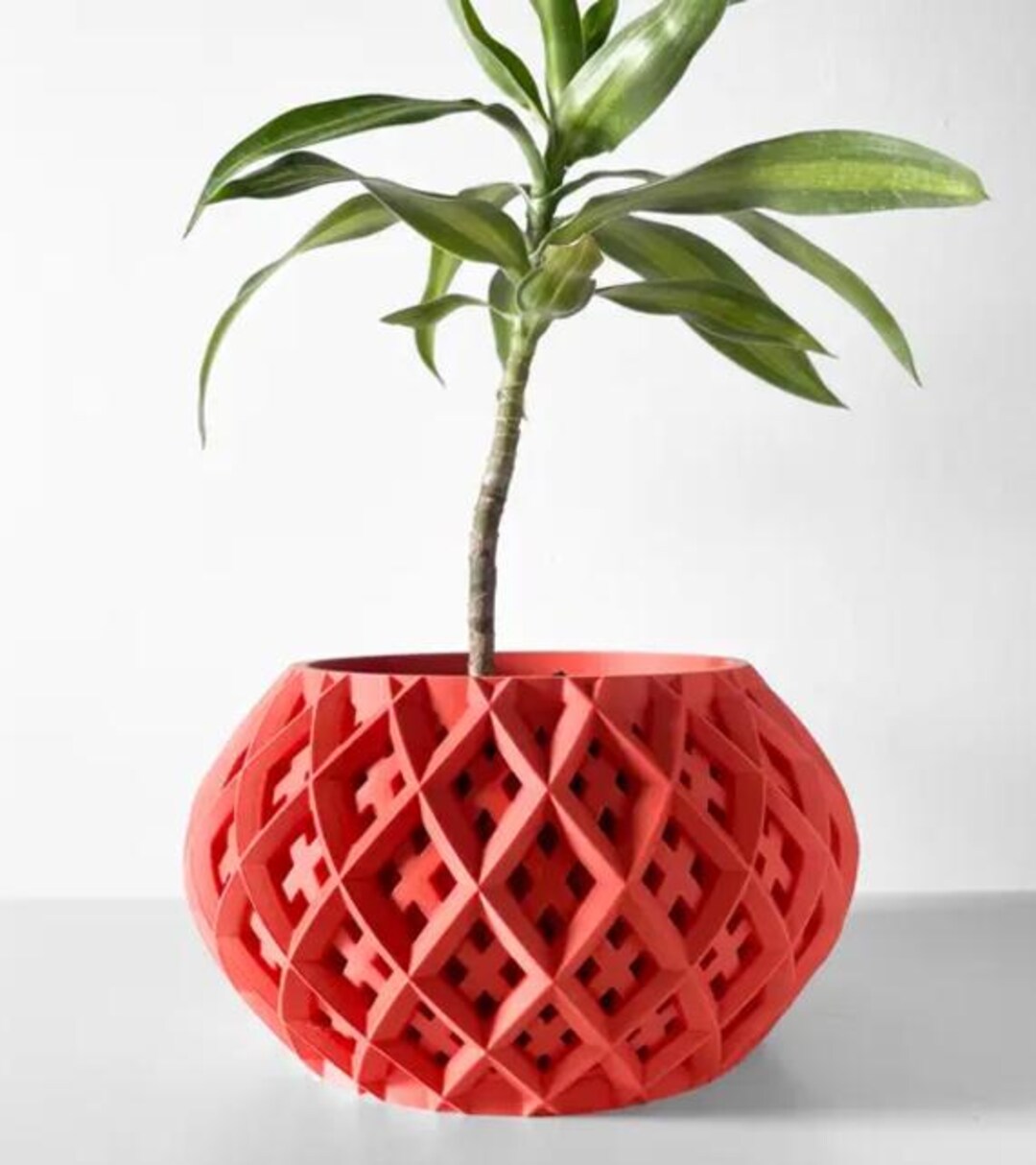 Unique 3D Printed Planter/flower Pot With Drainage Holes, & Drip Tray ...