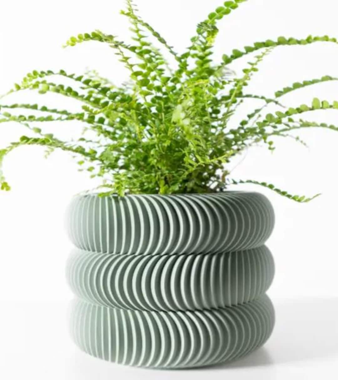 Unique 3D Printed Planter/flower Pot With Drainage Holes, & Drip Tray ...