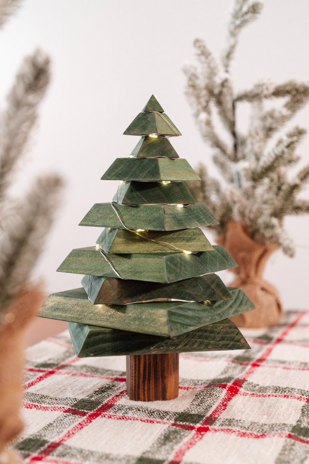 Geometric Wooden Christmas Tree - Etsy