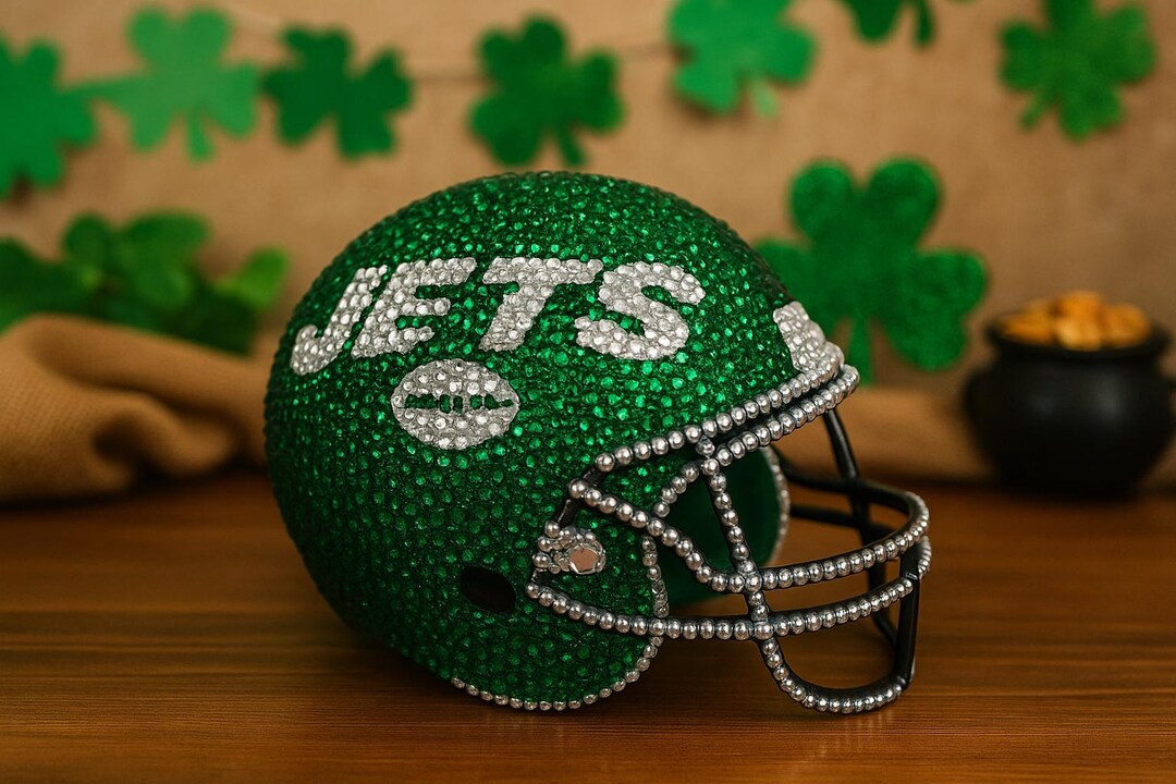 New York Jets Helmet – Green Sparkle NFL Fan Gift - Etsy