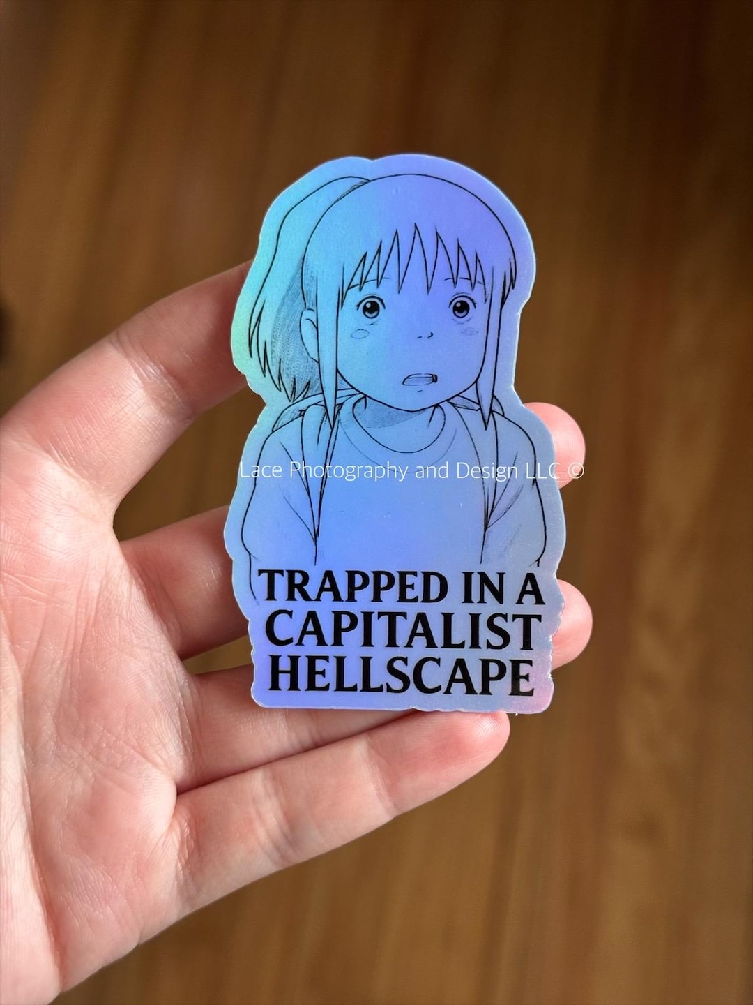 Trapped in a Capitalist Hellscape Sticker | Anti Fascism Sticker ...