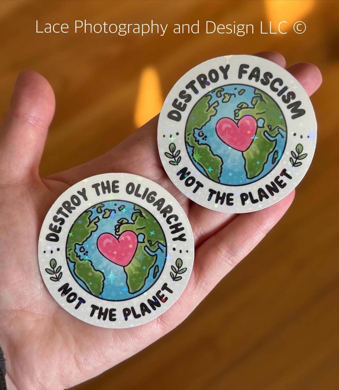 Destroy Fascism and Oligarchy Not the Planet Stickers | Anti Trump ...