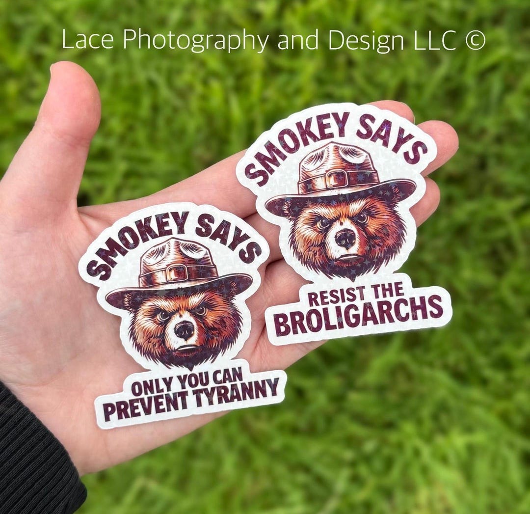 Smokey Says Stickers | Anti Trump Stickers, Political Stickers, Anti ...