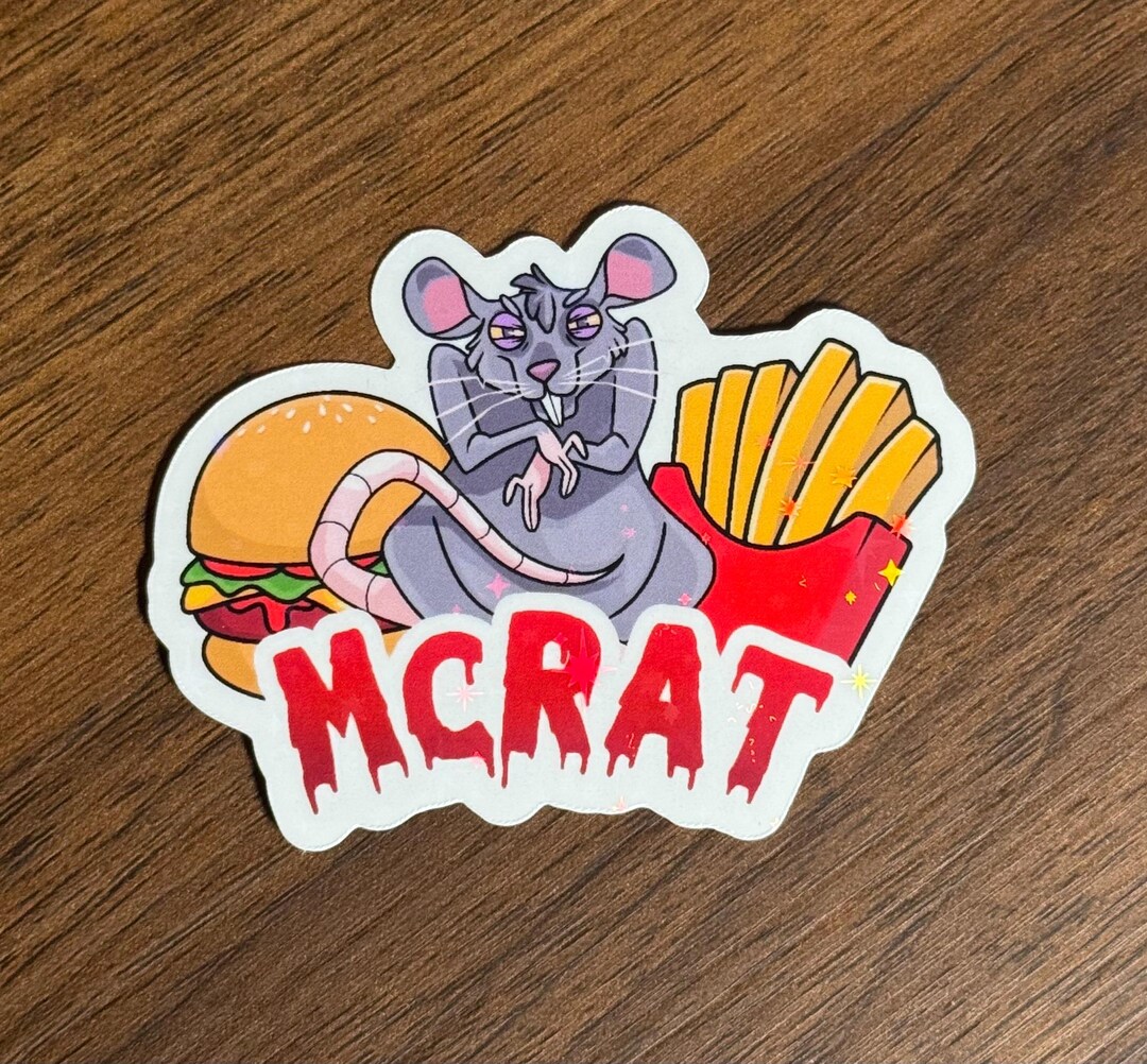 Mcrat Holographic Sticker Punk Sticker, Anti Capitalism, Eat the Rich ...