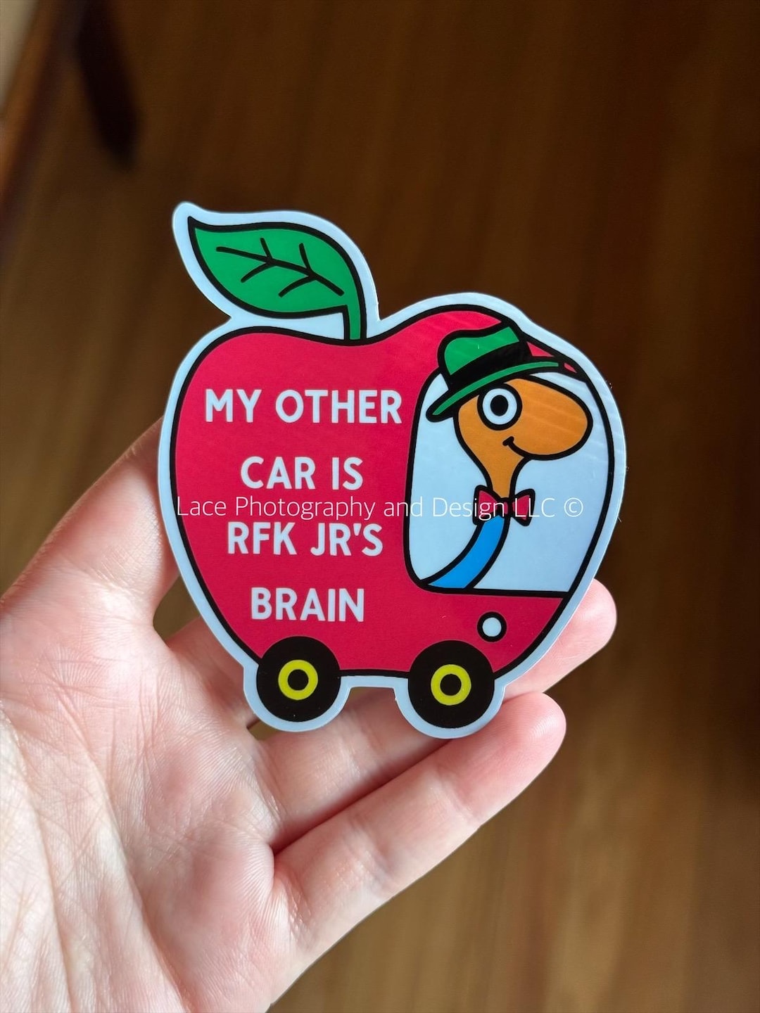 RFK Jr Brain Worm Sticker | Anti Trump, Satire, Political Humor ...
