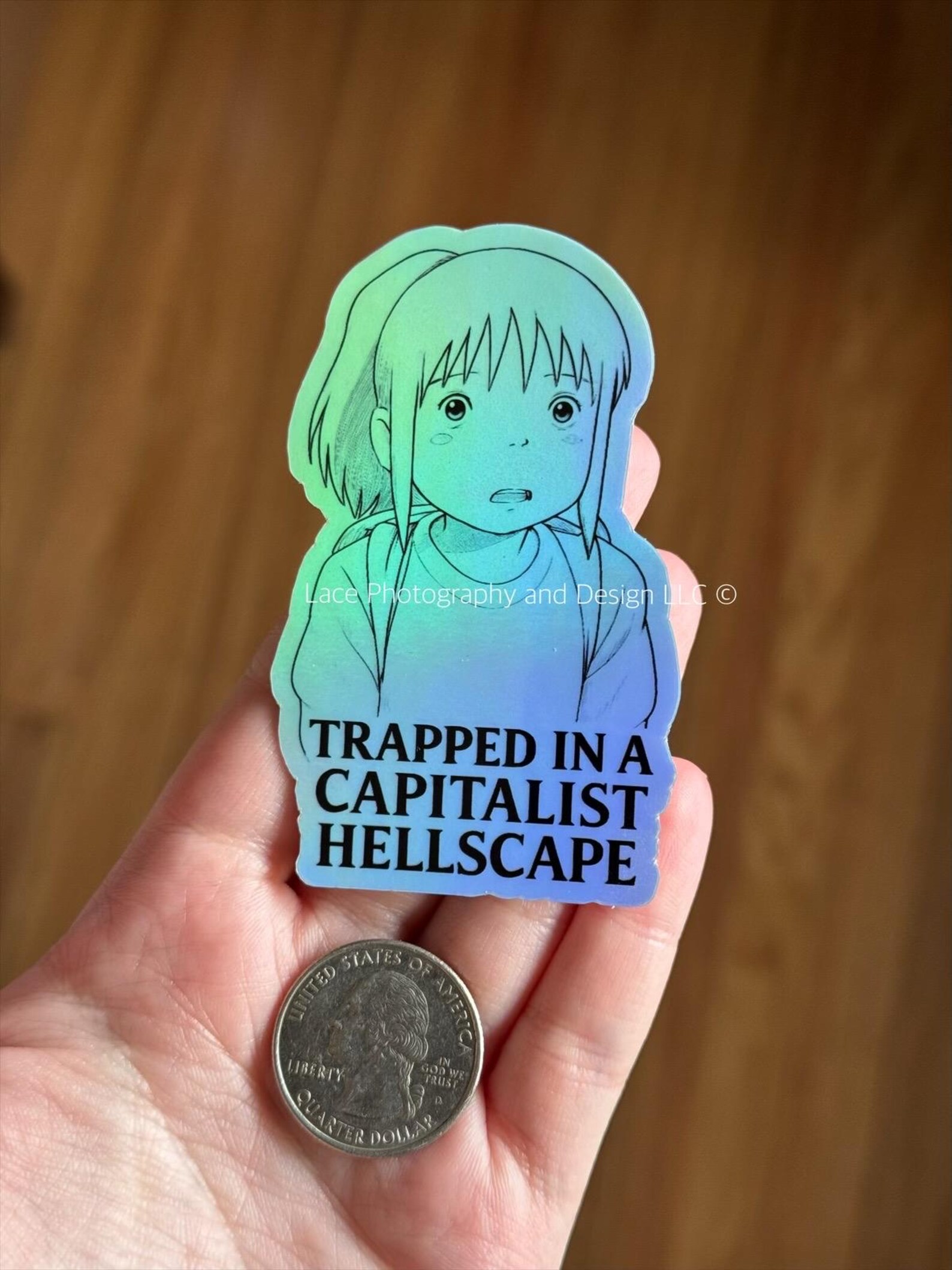 Trapped in a Capitalist Hellscape Sticker | Anti Fascism Sticker ...