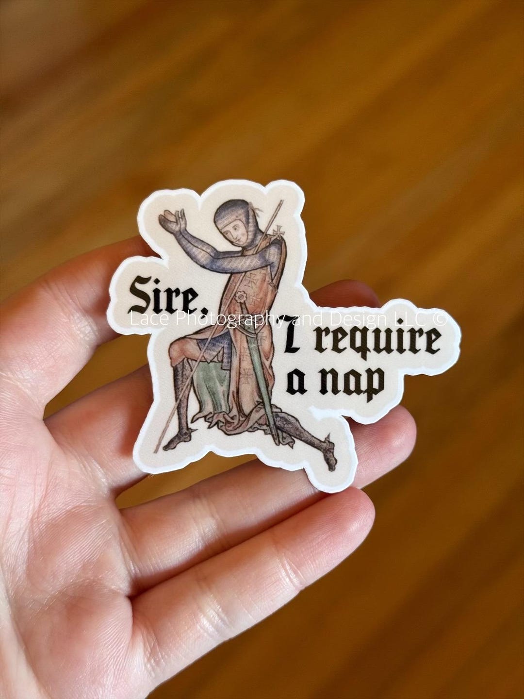 Sire, I Require a Nap Medieval Humor Sticker | Meme Sticker, Unique ...