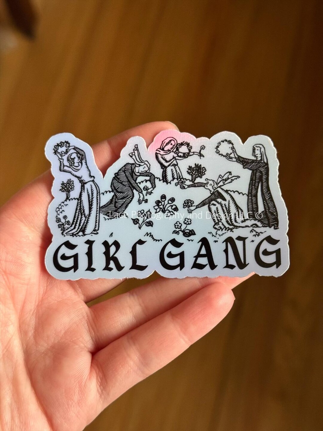 Girl Gang Medieval Meme Sticker | Medieval Art Sticker, Feminist ...
