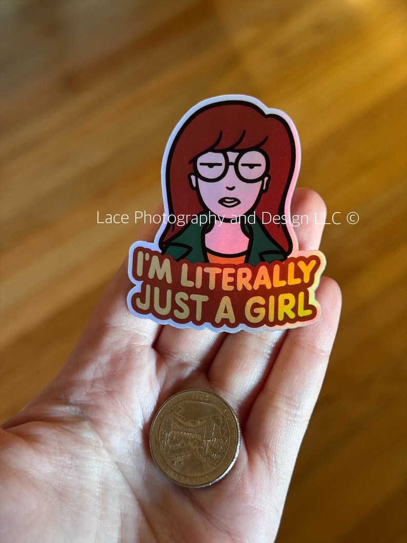 I'm Literally Just a Girl 90s & Millennial Nostalgia Stickers | 90s ...
