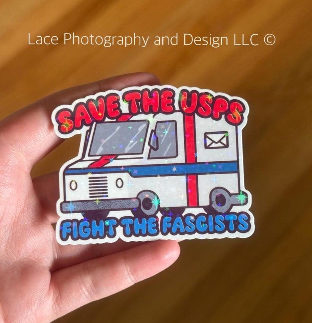 Save the USPS Sticker | Anti Trump Stickers, Political Stickers ...