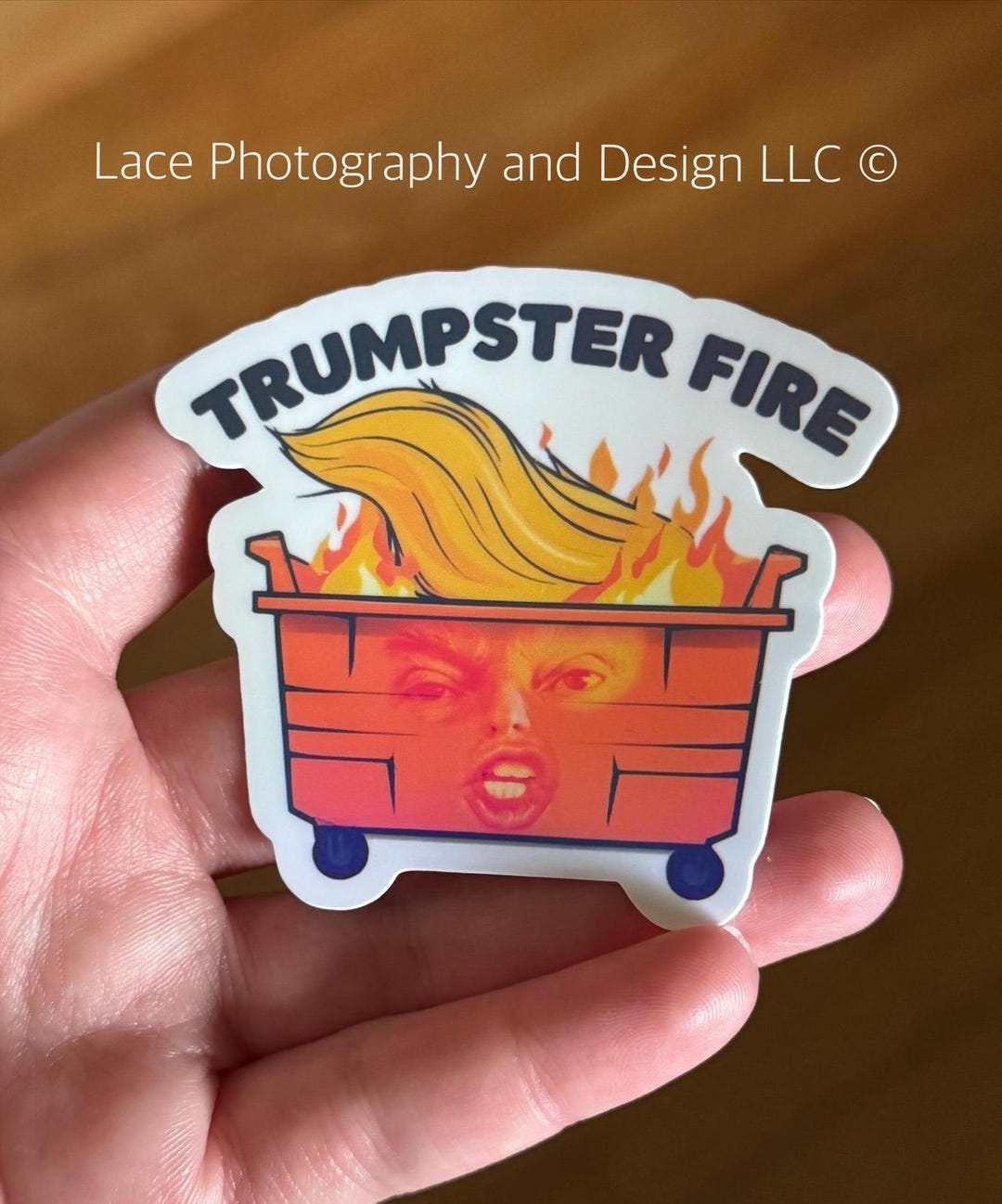 Trumpster Fire Dumpster Fire Sticker | Anti Trump, Broligarchy, Anti ...