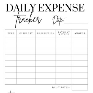 Personal Finance Printables Expense Tracker, Weekly Budget Planner ...