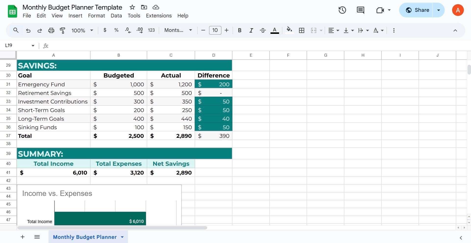 Editable Monthly Budget Planner Template Track Income, Expenses ...