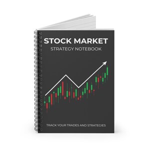 Stock Market Strategy Notebook Candlestick Chart Design Track Trades ...