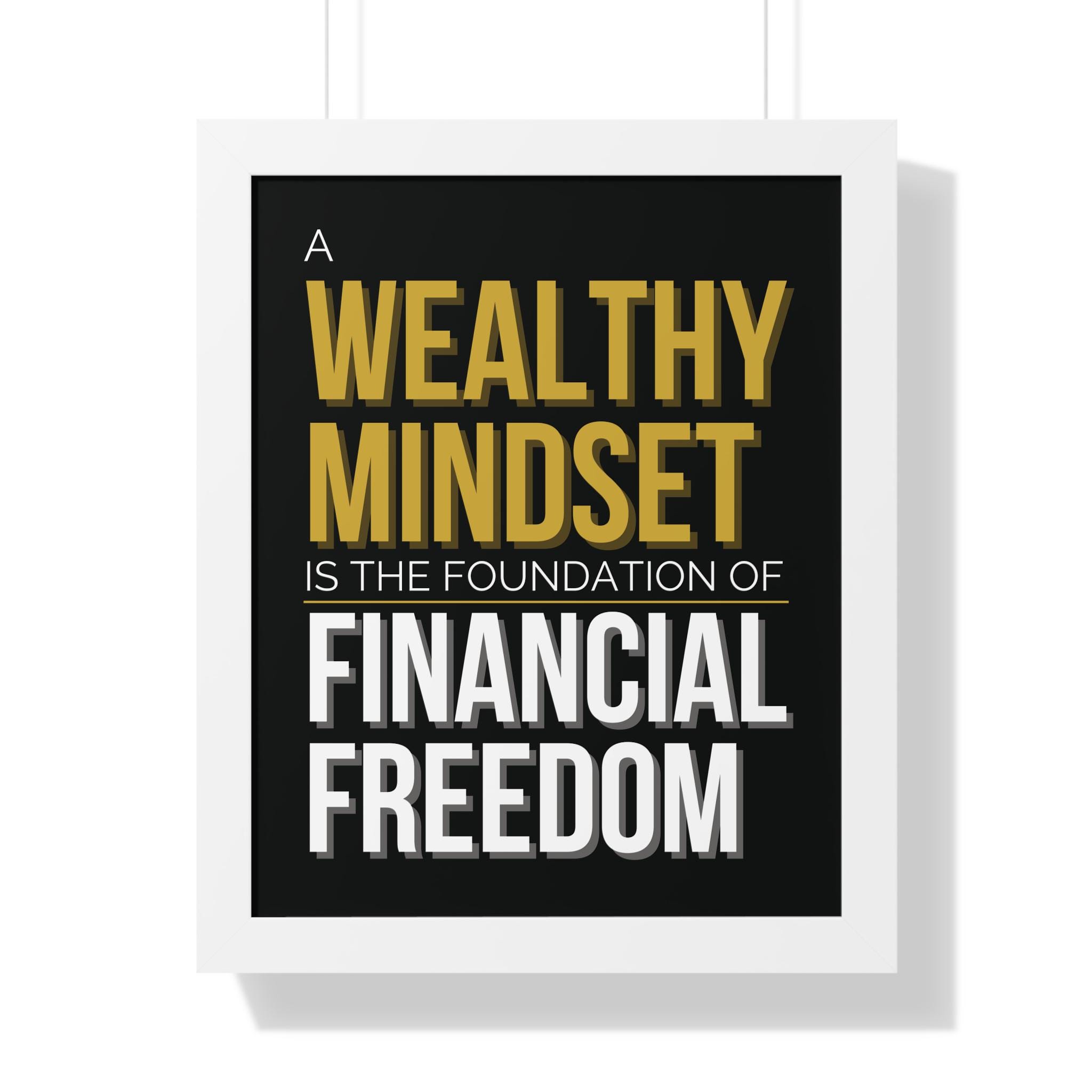 A Wealthy Mindset is the Foundation of Financial Freedom Poster ...