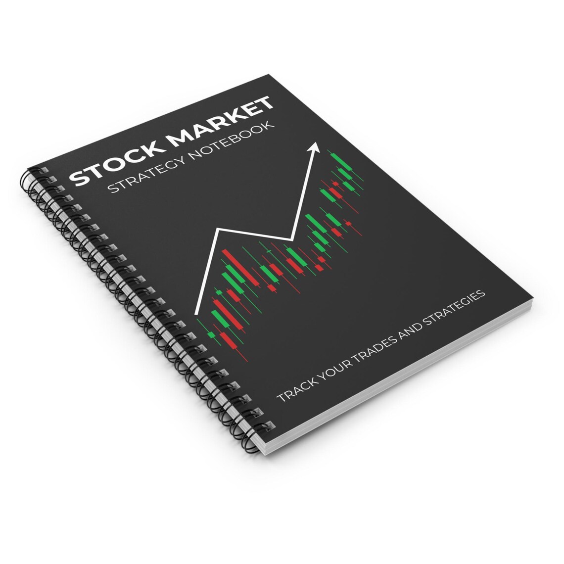 Stock Market Strategy Notebook Candlestick Chart Design Track Trades ...