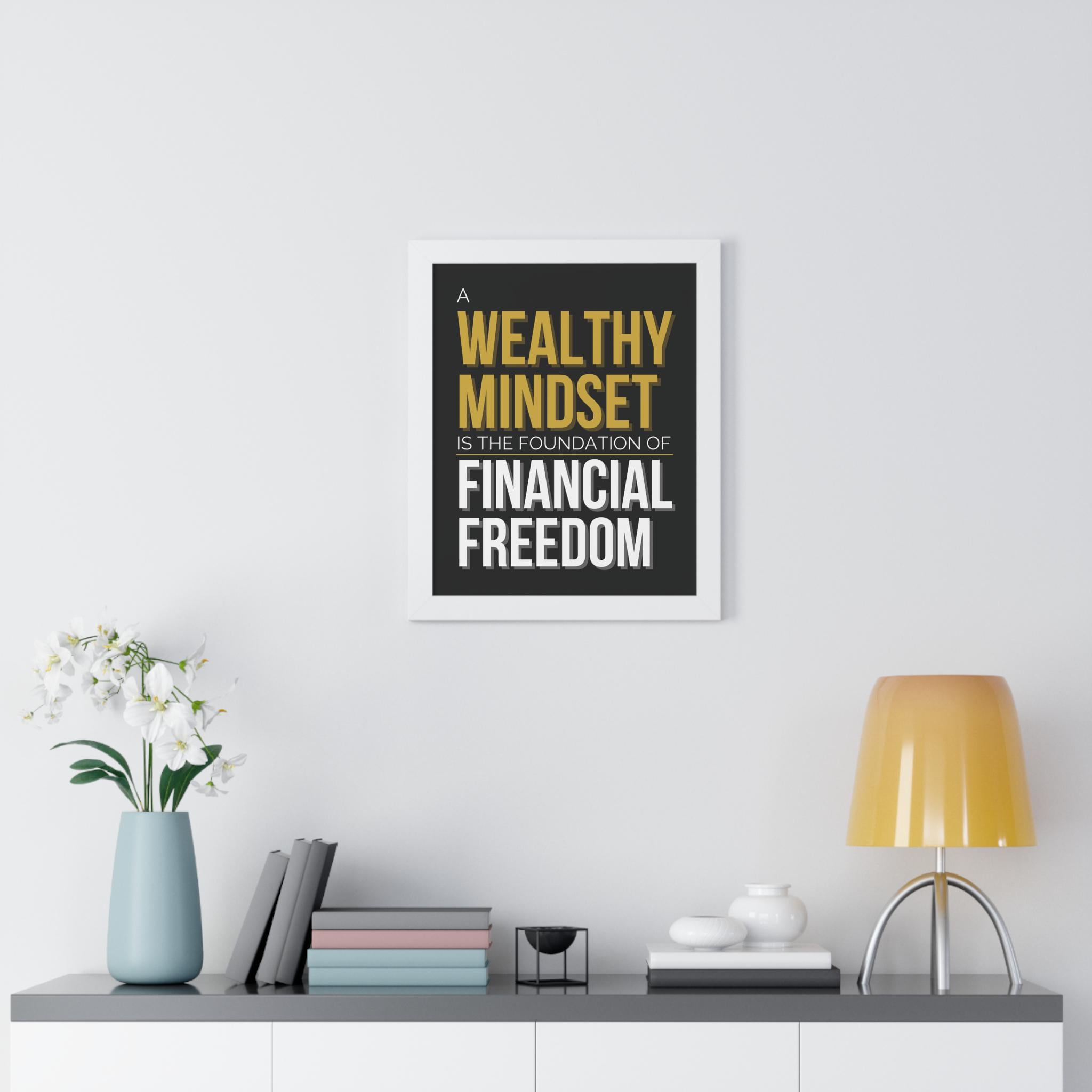 A Wealthy Mindset is the Foundation of Financial Freedom Poster ...